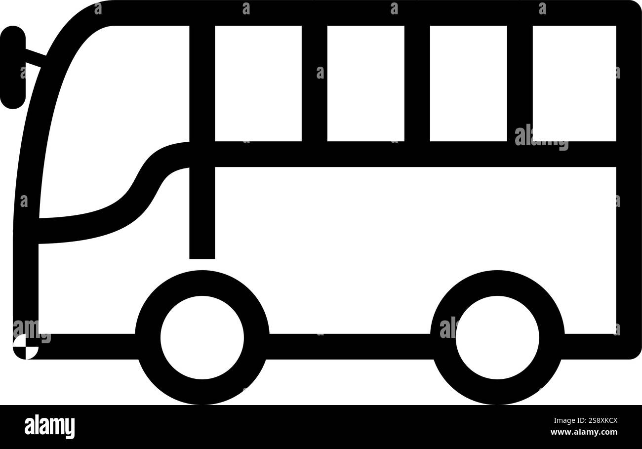 Delivery Bus icon vector. Suitable for mobile apps, web apps and print ...