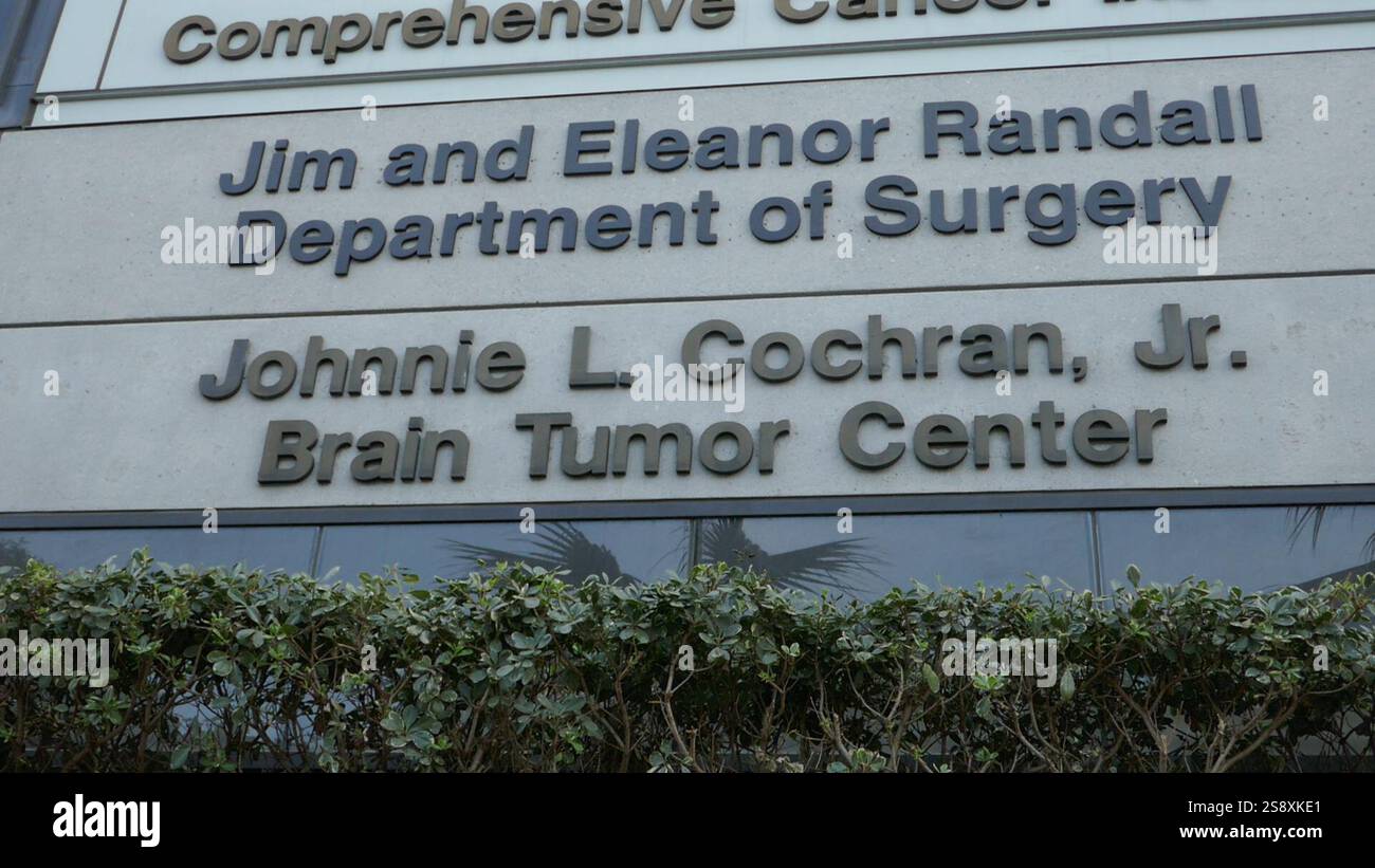 Los Angeles, California, USA 22nd January 2025 Johnnie L. Cochran Jr. Brain Tumor Center at ...