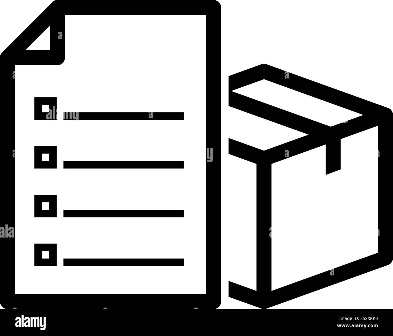 Delivery Checklist icon vector. Suitable for mobile apps, web apps and print media Stock Vector ...