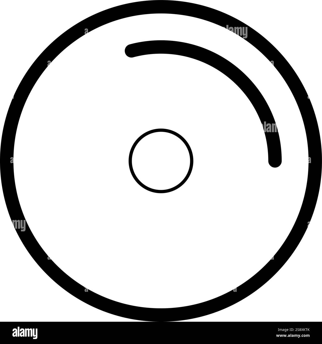 Disc icon vector. Suitable for mobile apps, web apps and print media ...