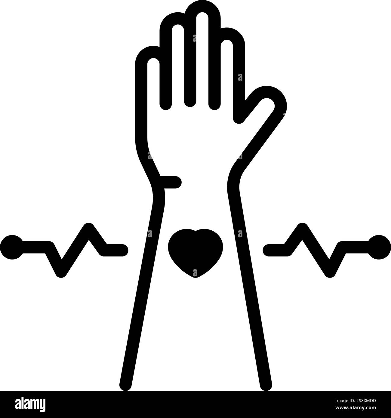 Icon for pulse, heart Stock Vector Image & Art - Alamy
