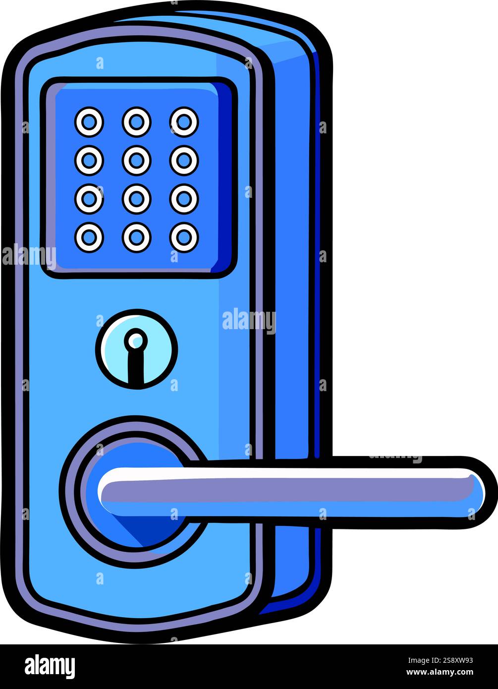 Keypad lock icon Stock Vector Image & Art - Alamy
