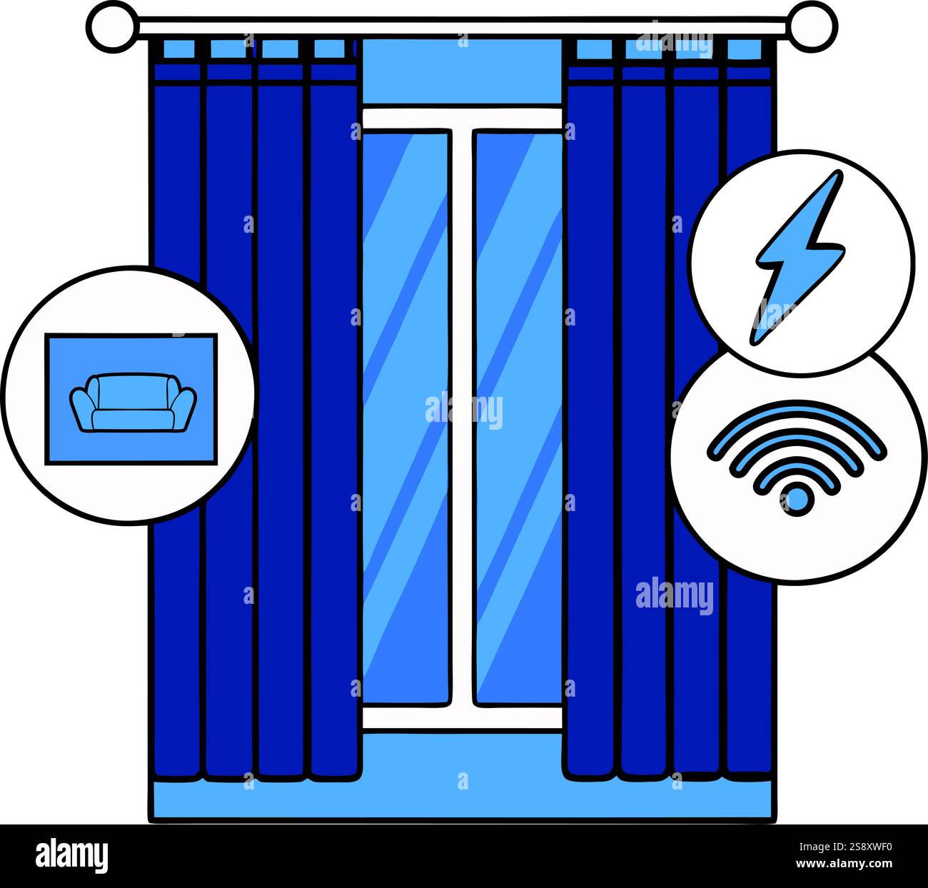 Smart curtain system hi-res stock photography and images - Alamy