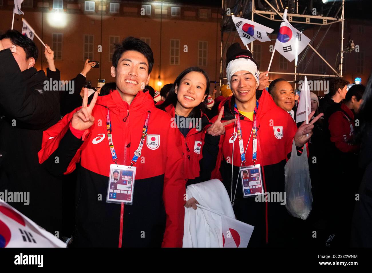 (L-R) Kenichiro Terajima, Sumika Takano (JPN), JANUARY 23, 2025 ...