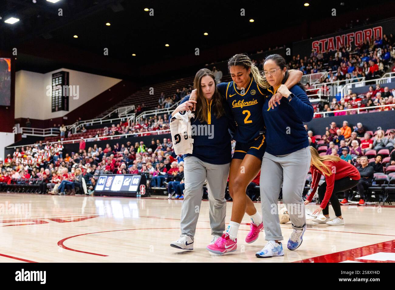 STANFORD, CA - JANUARY 23: California Golden Bears guard Jayda Noble (2 ...