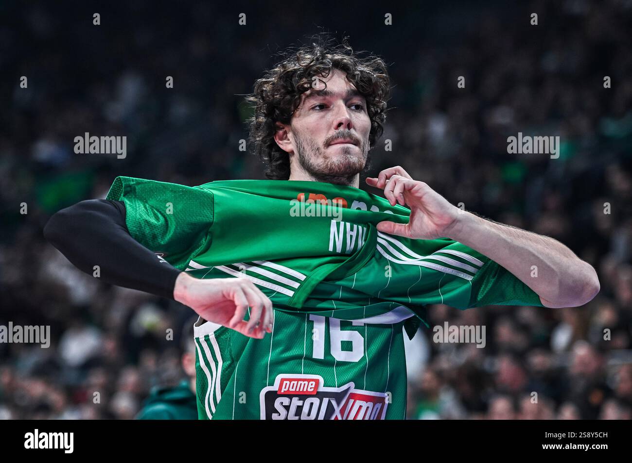 16 Cedi Osman of Panathinaikos AKTOR Athens plays during the Euroleague ...
