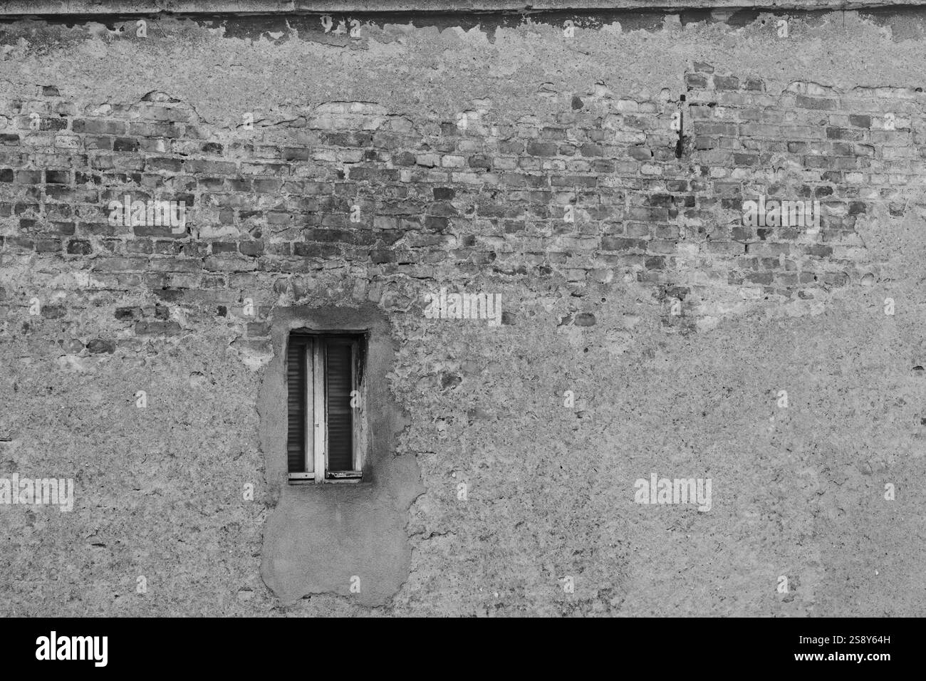 Broken walls reflect the struggles of urban poverty and housing issues ...