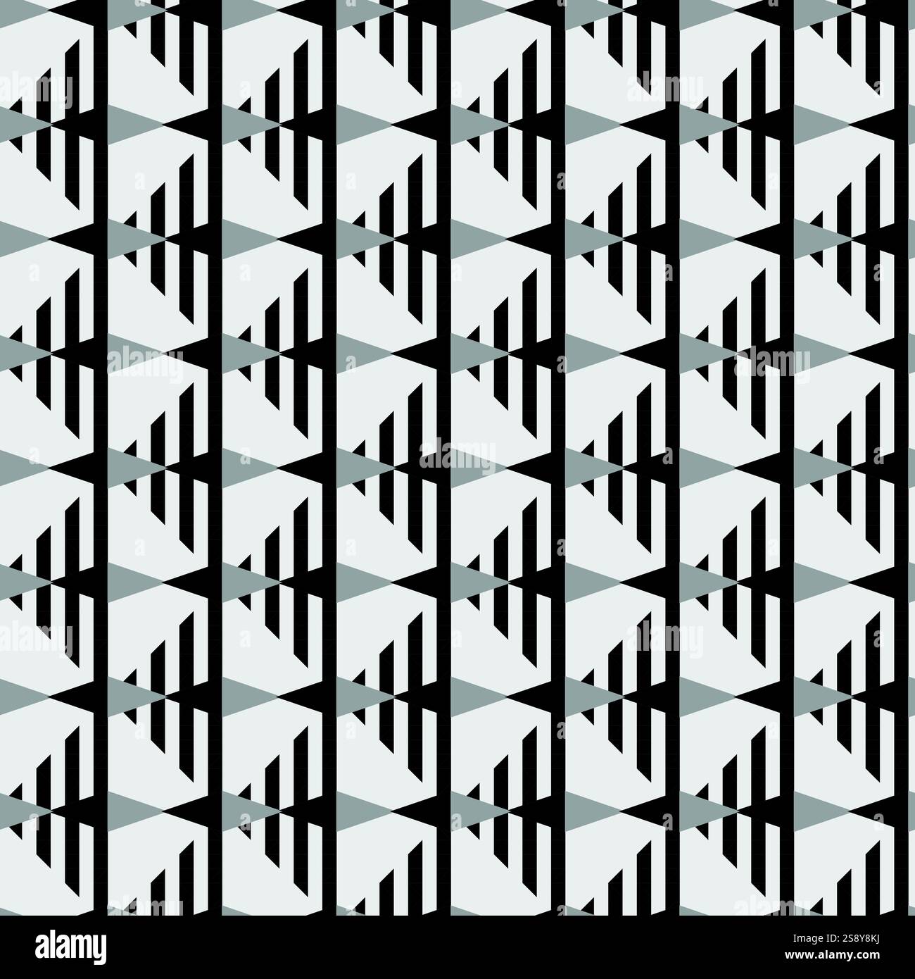 This is a stylish black and white geometric pattern that is ideal for ...
