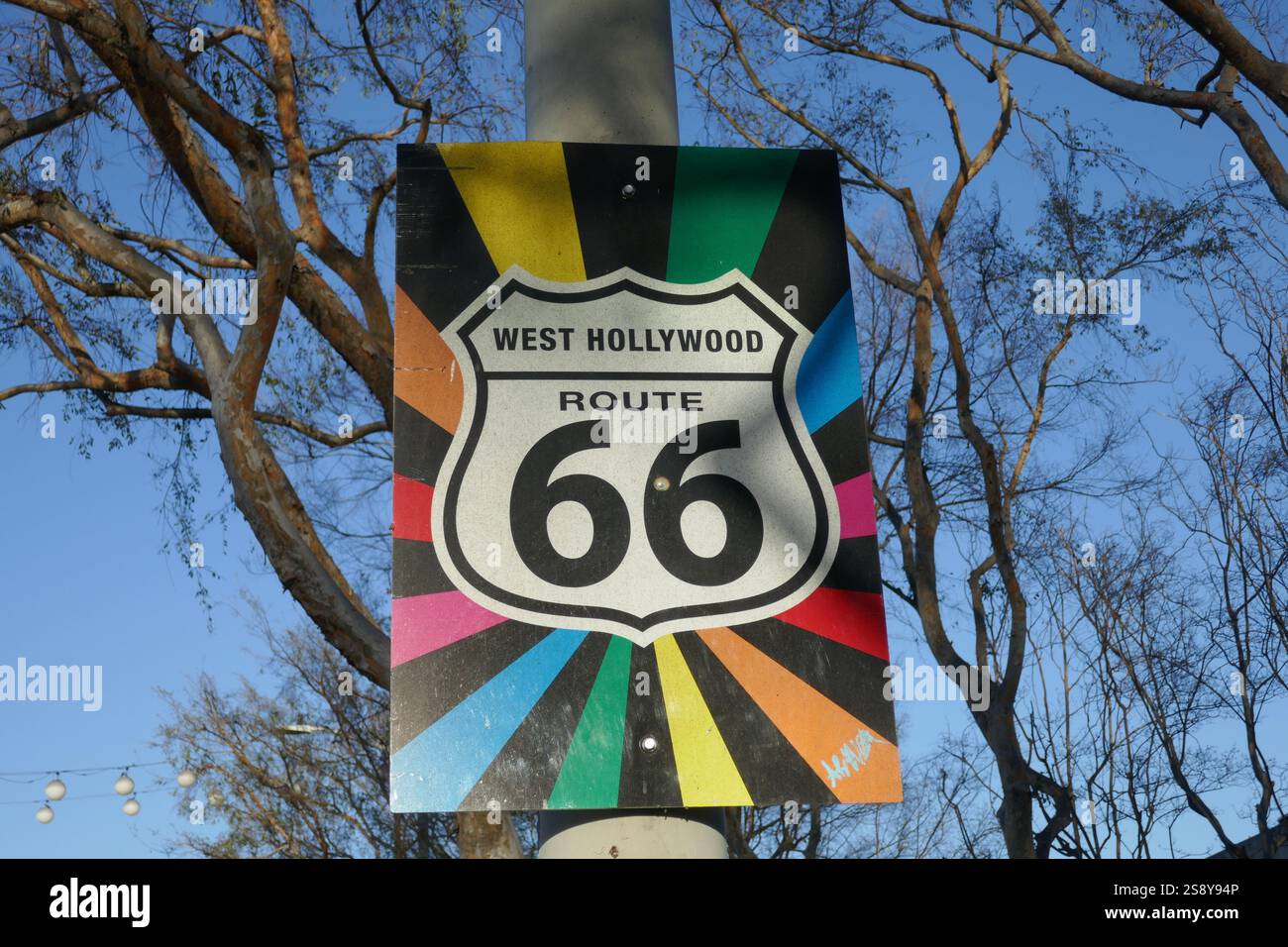 Los Angeles, California, USA 23rd January 2025 West Hollywood Route 55 ...