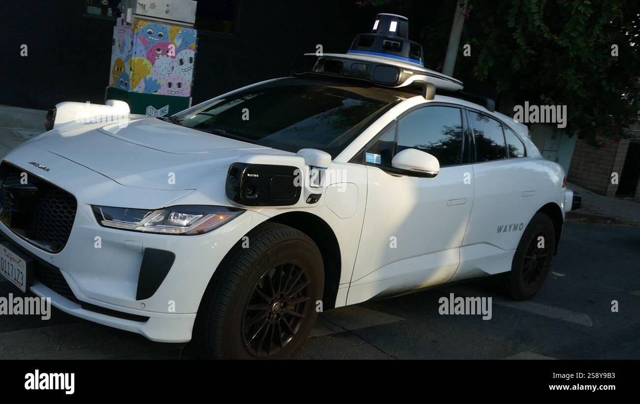 Los Angeles, California, USA 23rd January 2025 Waymo Driverless Car in ...
