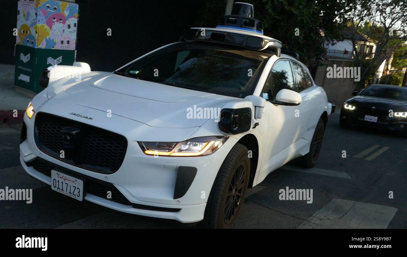 Los Angeles, California, USA 23rd January 2025 Waymo Driverless Car in ...