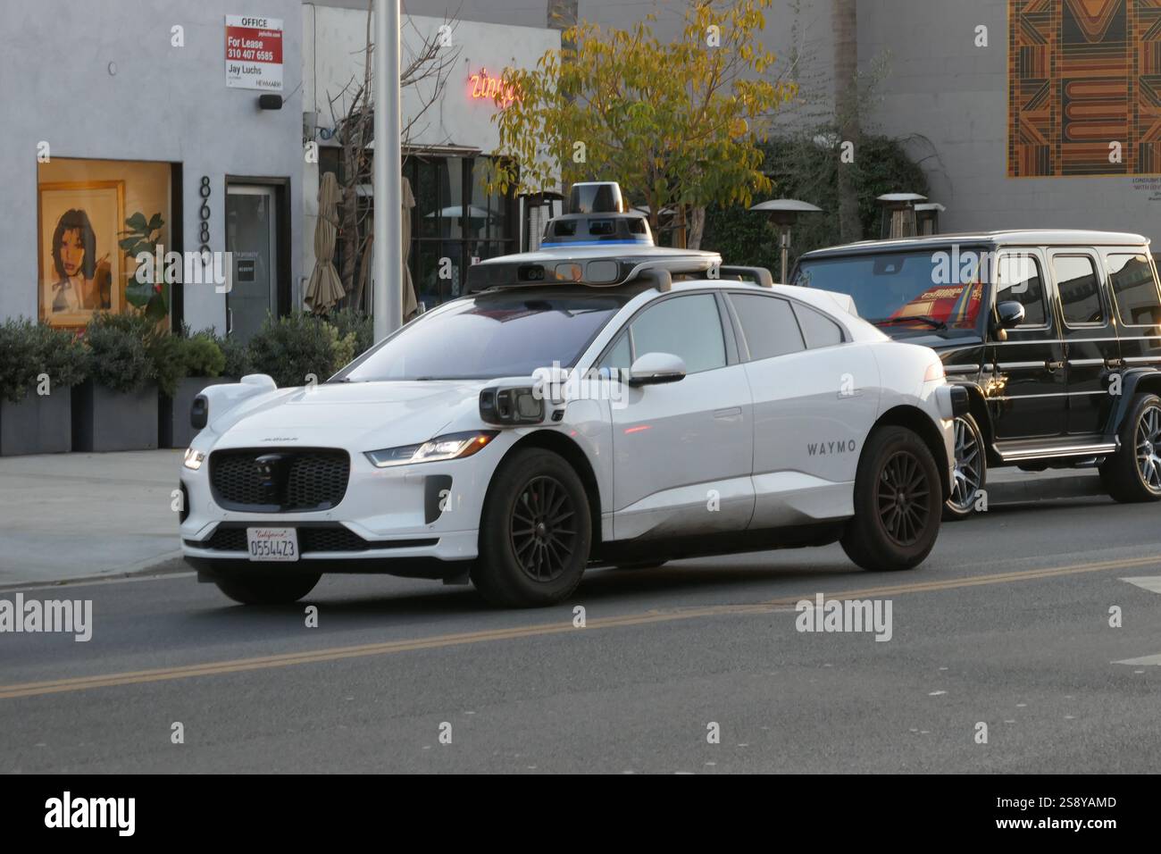 Los Angeles, California, USA 23rd January 2025 Waymo Driverless Car in ...