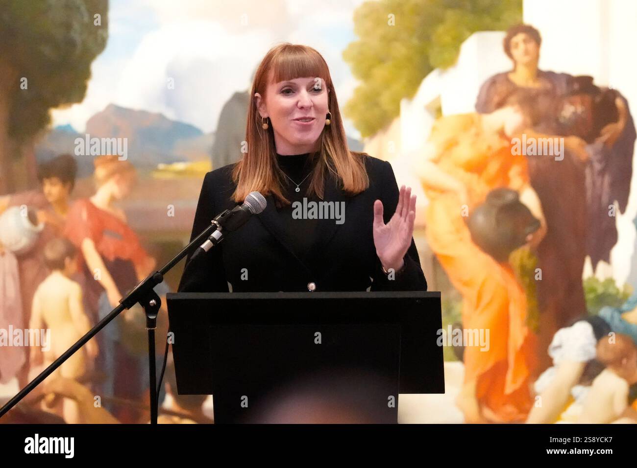 Deputy Prime Minister Angela Rayner attends a reception at Manchester ...