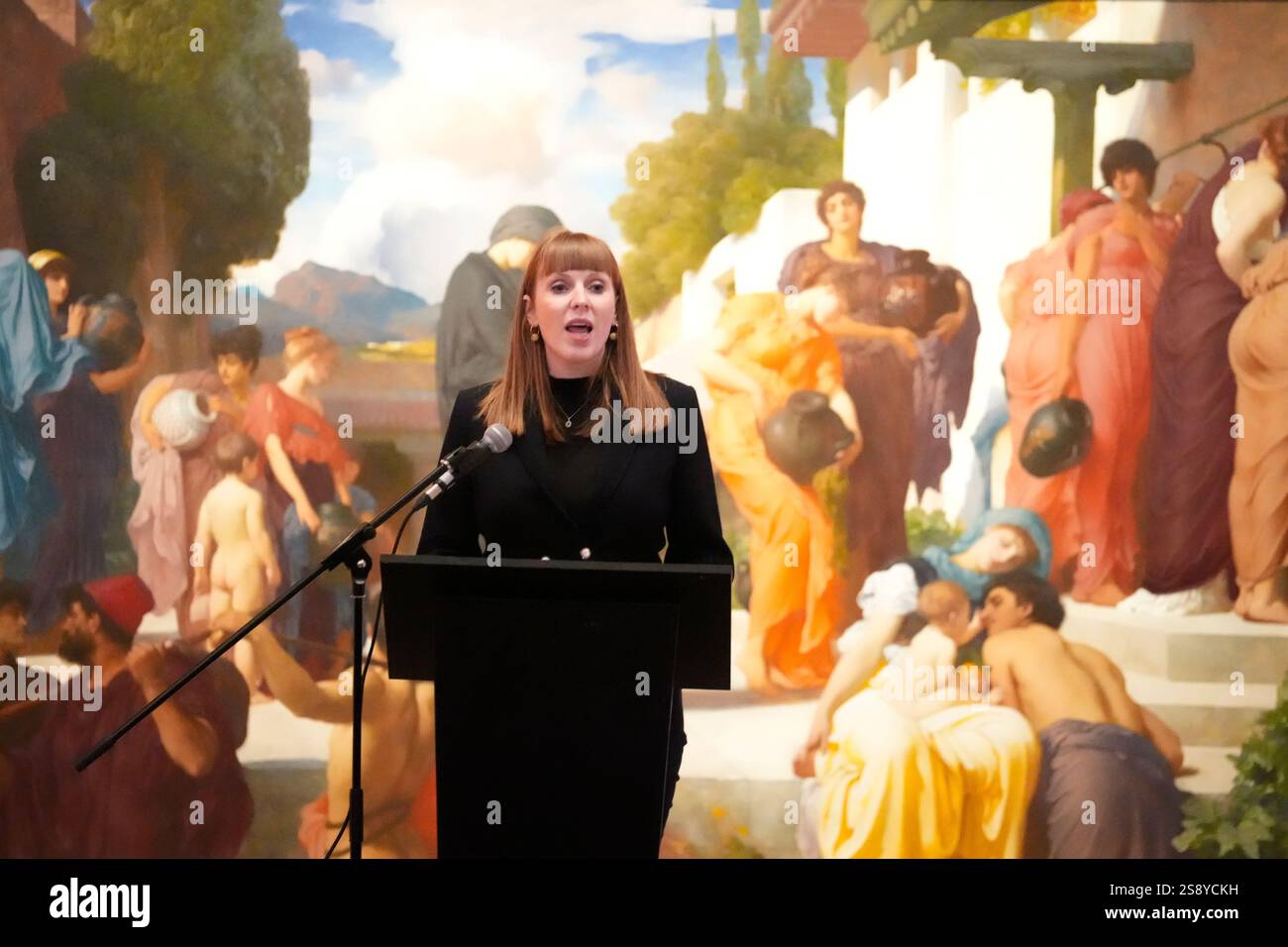 Deputy Prime Minister Angela Rayner attends a reception at Manchester ...