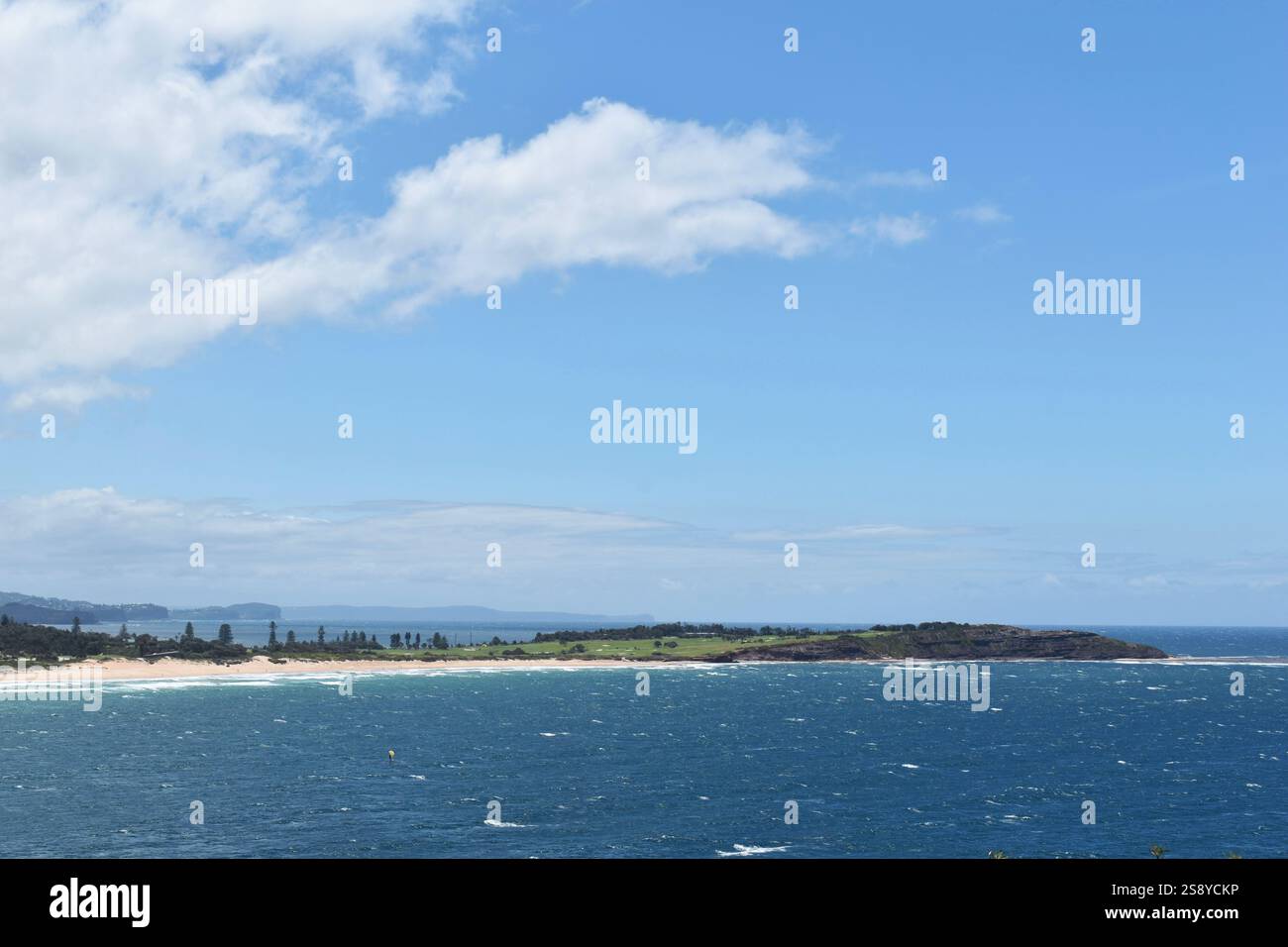 Long Reef Headland seen from Dee Why Headland, Sydney, Australia Stock ...