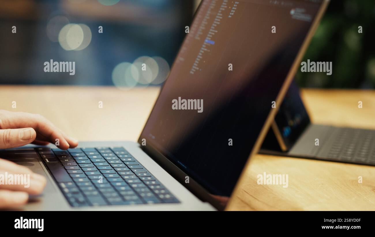 laptop keyboard touchpad office work in front computer file browser ...