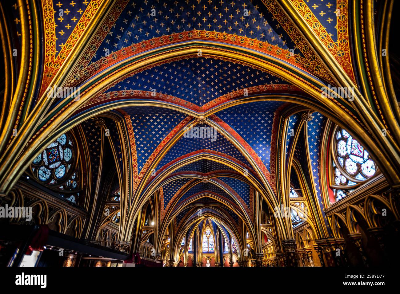 Vibrant Ceiling Design of Sainte-Chapelle's Lower Chapel - Paris ...