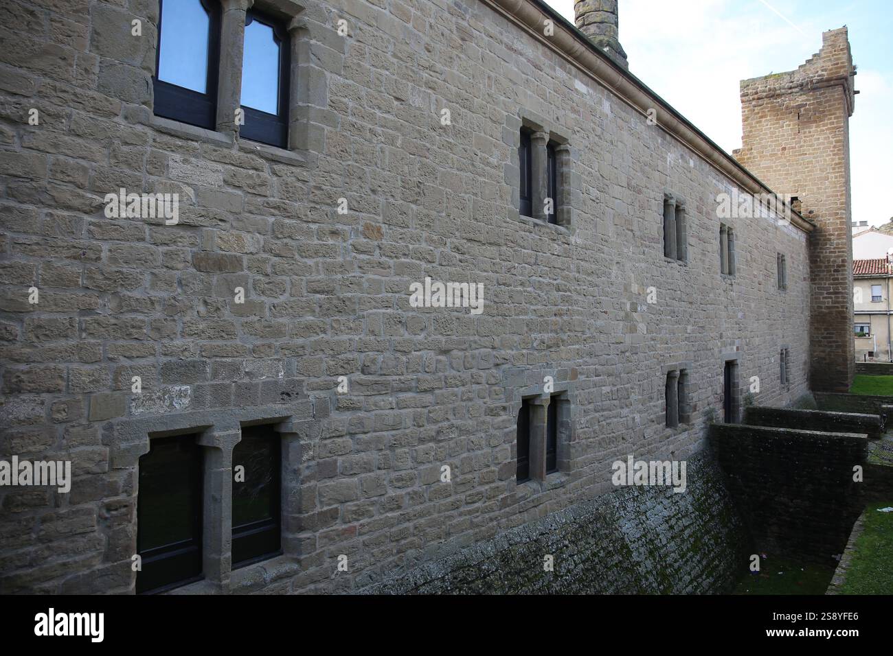 Spain. Navarre. Sangüesa. Palace of the kings of Navarre or the Prince ...