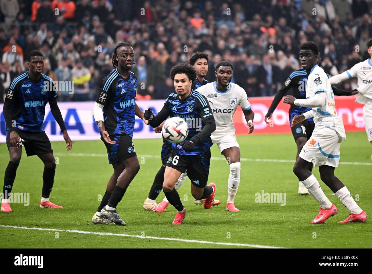 29 Ismael DOUKOURE (rcsa) - 06 Felix Lemarechal (RCSA) - 34 Robinio VAZ ...