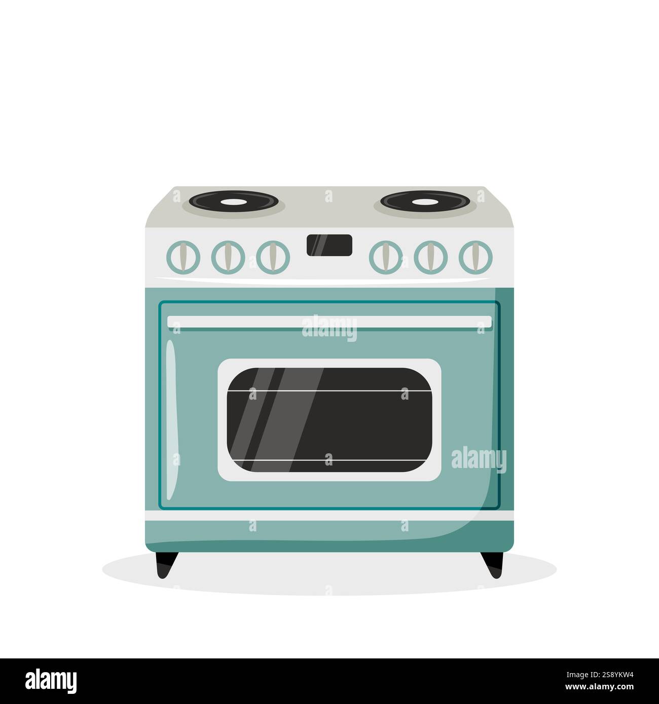 Retro kitchen Stock Vector Images - Alamy