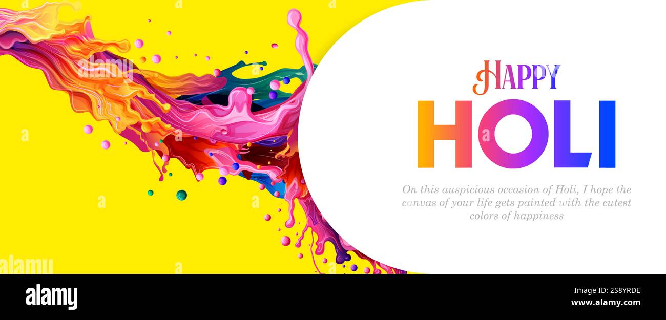 illustration of abstract colorful fluid splashes of liquid color for ...