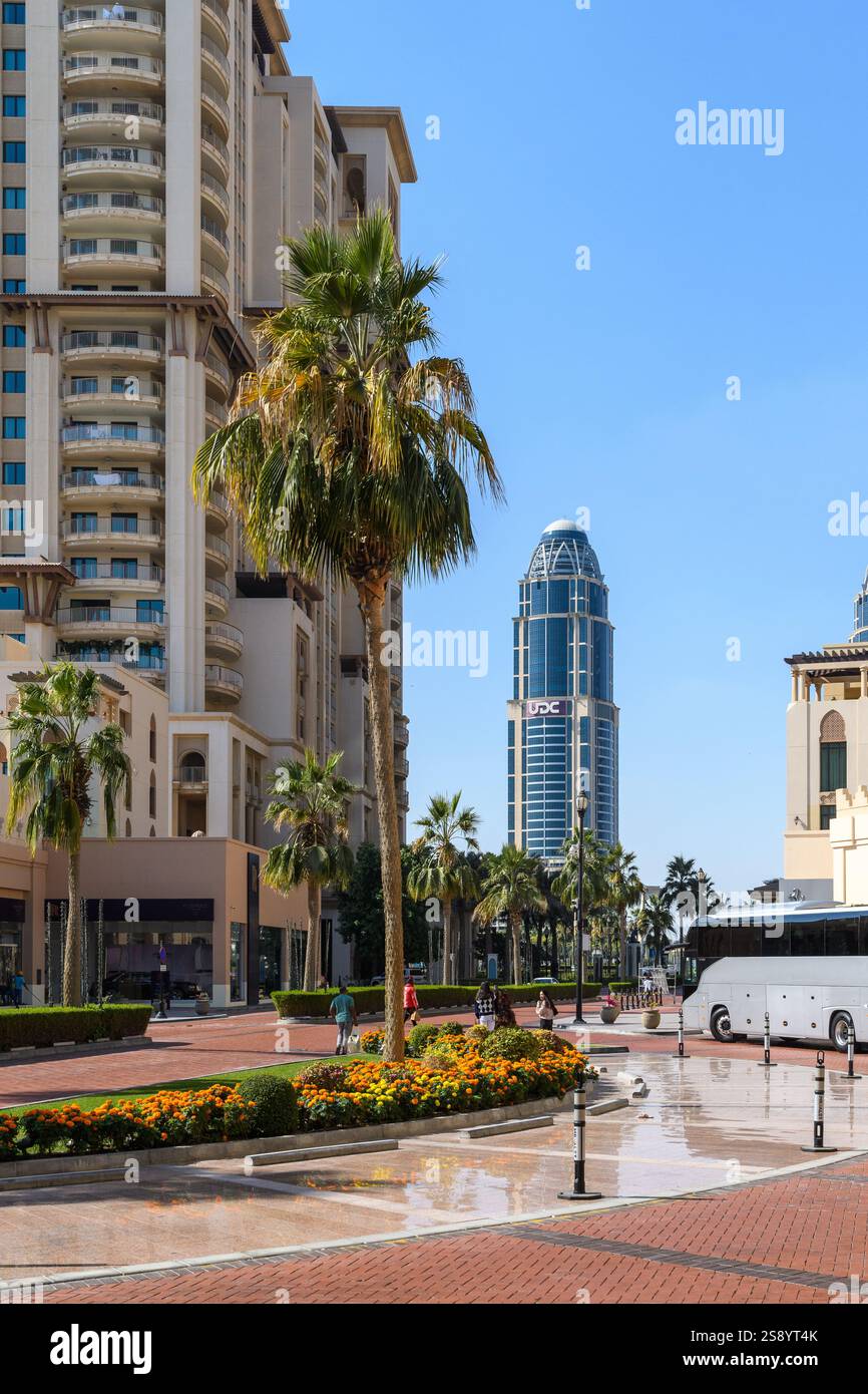 Doha, Qatar - January 4, 2025: A vibrant cityscape featuring modern ...