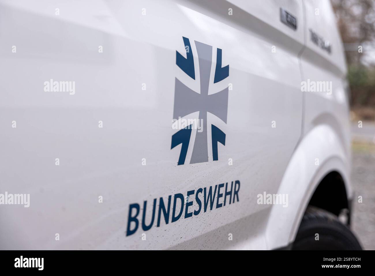 Bundeswehr-Fahrzeug mit Logo 21.01.25, Frankfurt: Symbolfoto ...