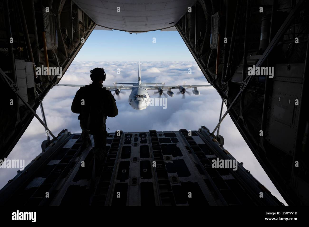 Royal Canadian Air Force Capt. Christopher Lane, from Ontario, watches ...