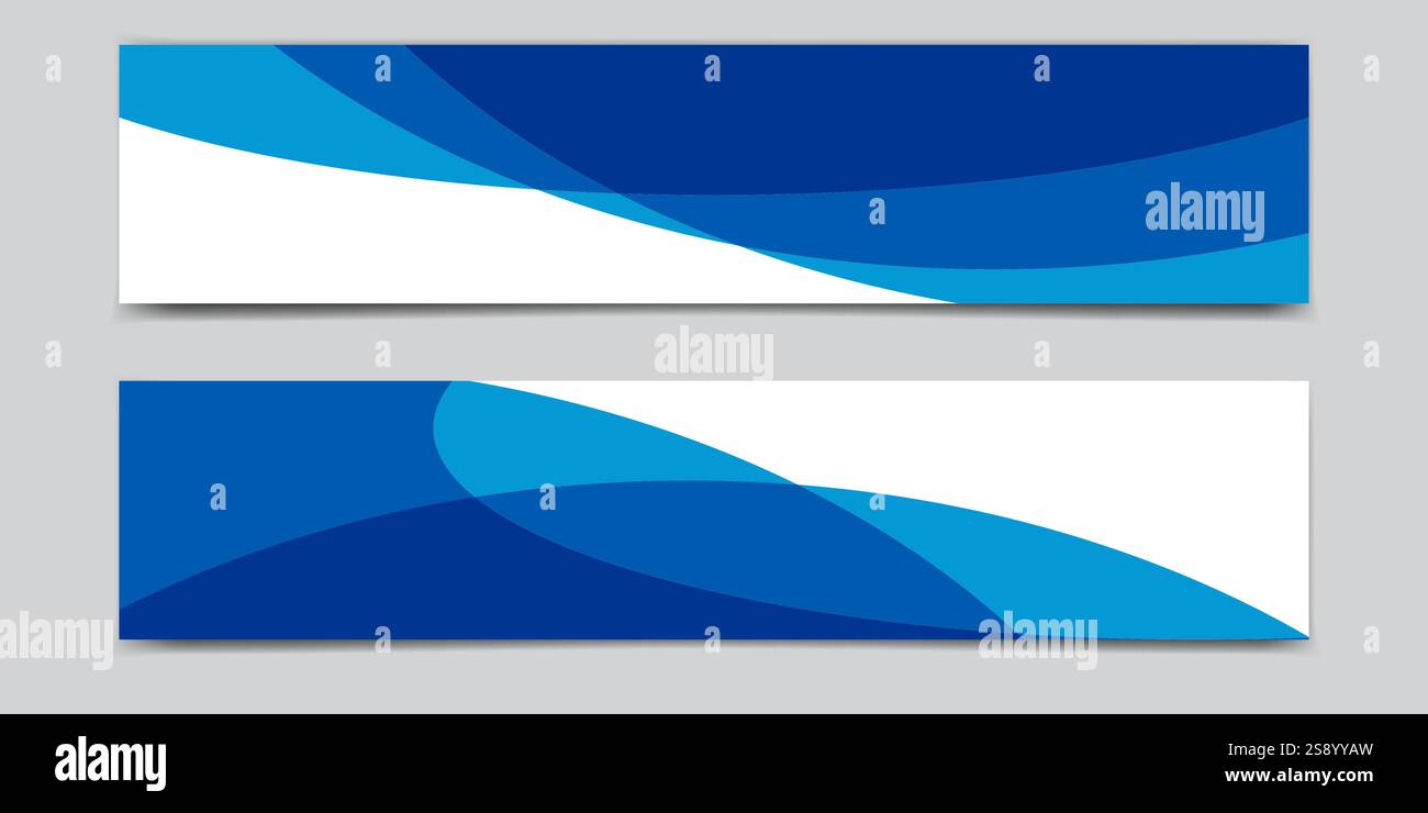 Divider Header for App, Banners or Posters. Set of Template Dividers ...