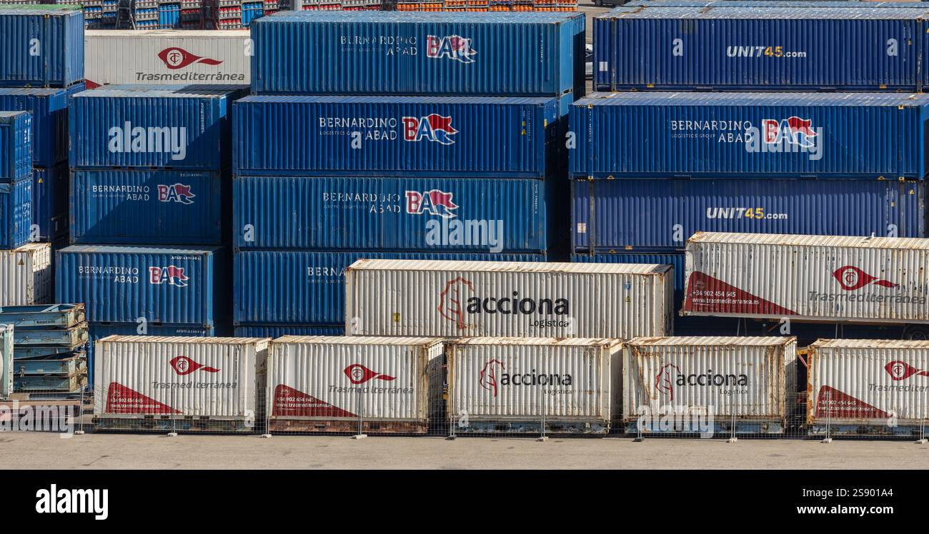 Cadiz, spain, September 12 2024 commercial industrial seaport ...