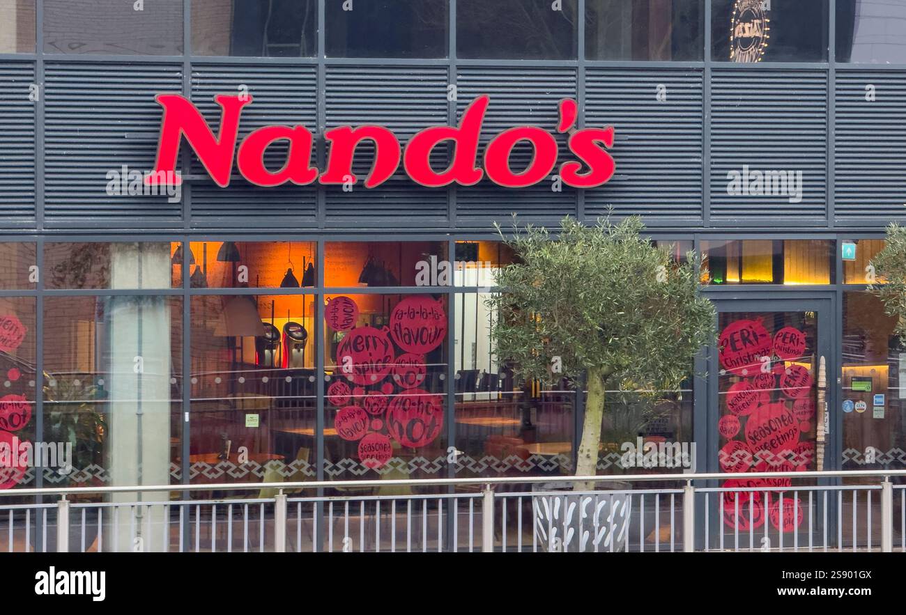 Stafford-Staffordshire-United Kingdom November, 14, 2024 Nandos. Shop ...