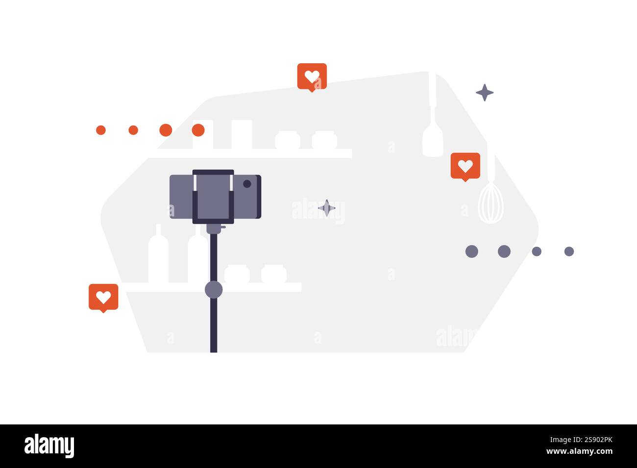 Creative video vlogging blogging Stock Vector Images - Alamy