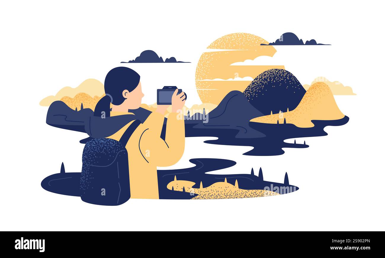 Landscape tourism photo Stock Vector Images - Alamy