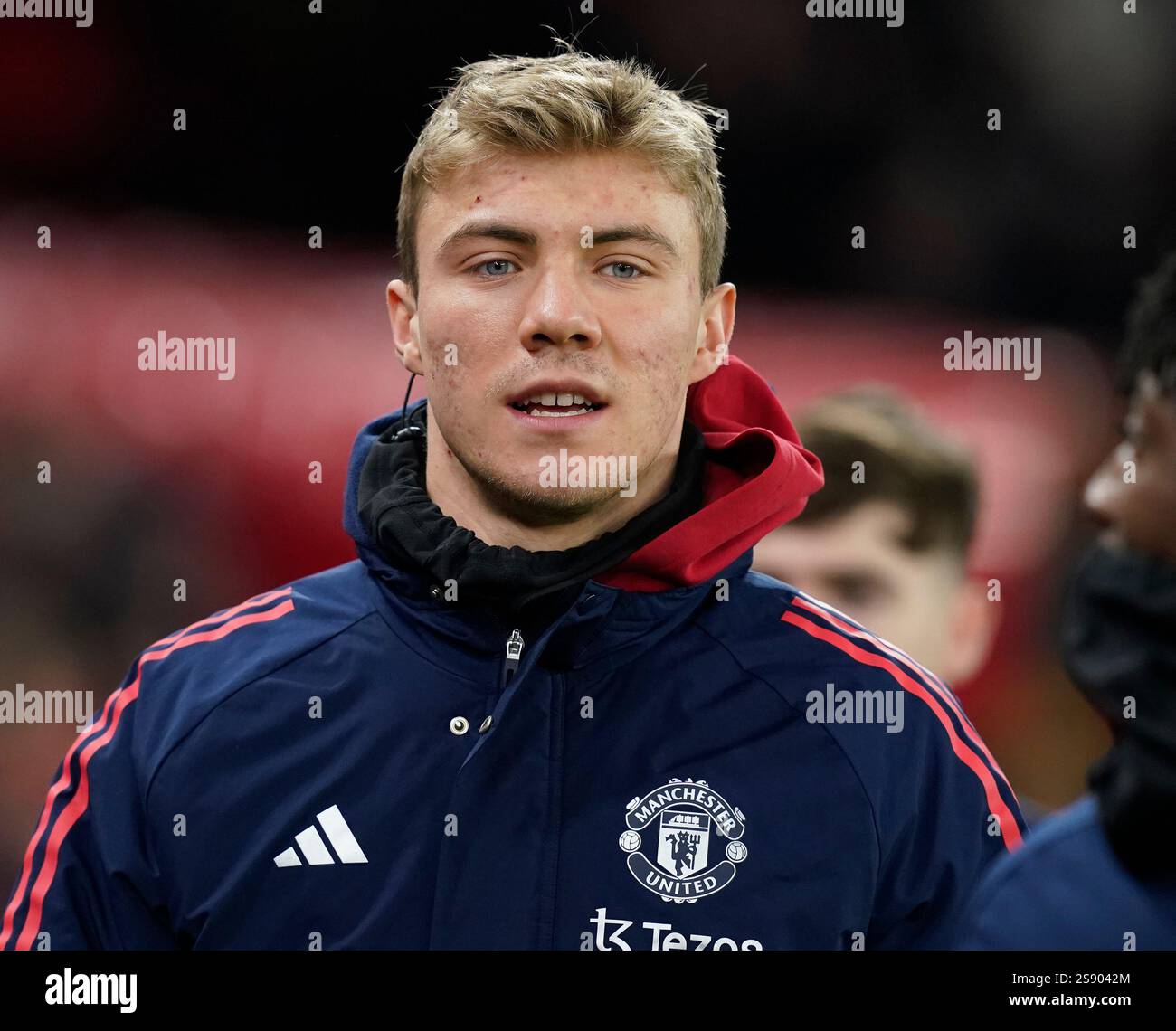 Manchester, England, 23rd January 2025. Rasmus Højlund of Manchester ...