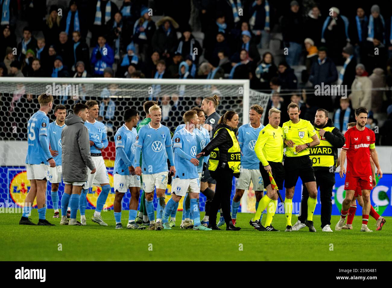 Malmo, Sweden. 23rd, January 2025. The players of Malmo FF are not ...