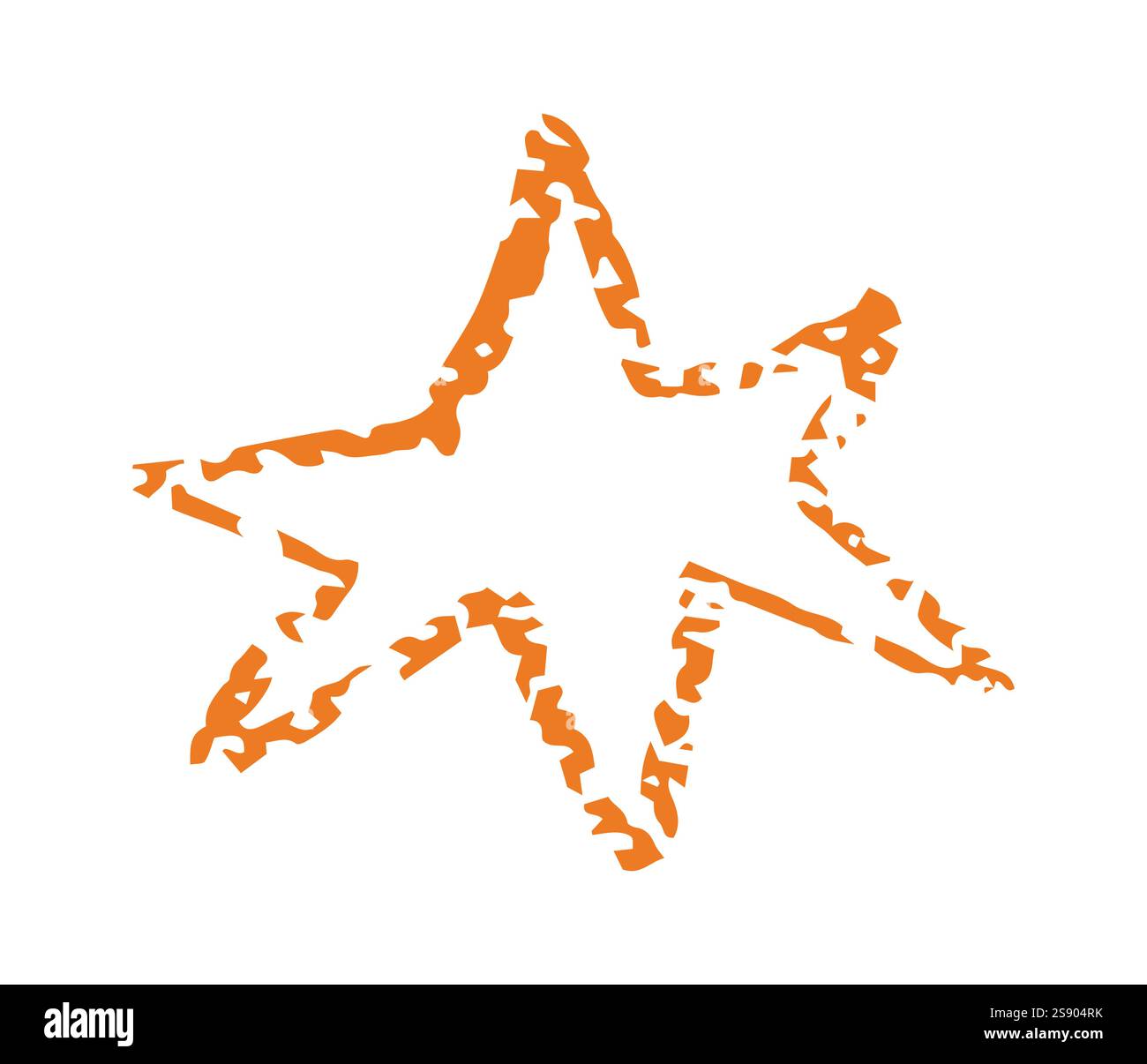 Abstract Grunge Star Crayon Effect Vector for Stickers, Logos, Labels ...