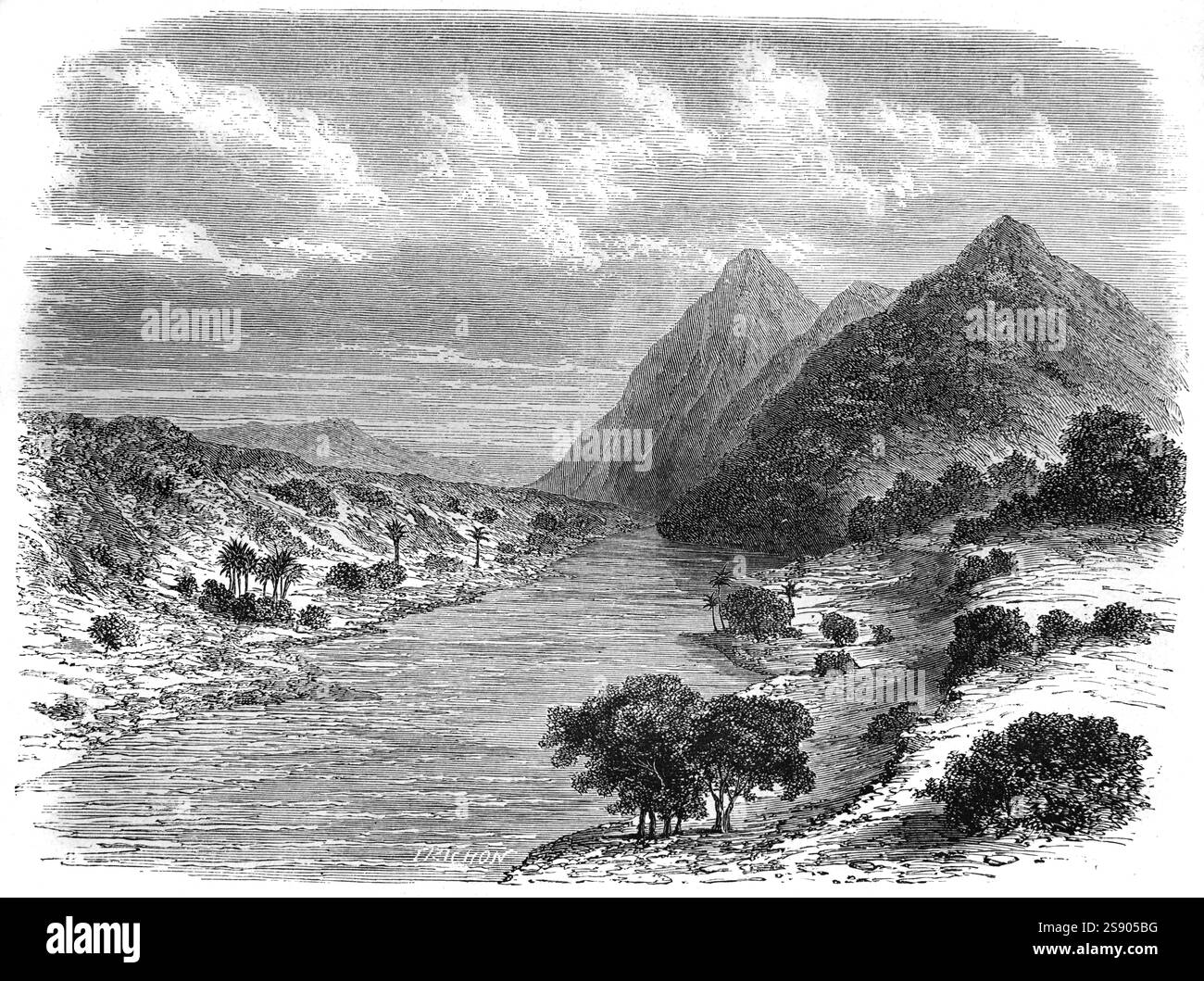 White Nile River at Confluence of River Achwa, aka River Aswa, Asua or ...