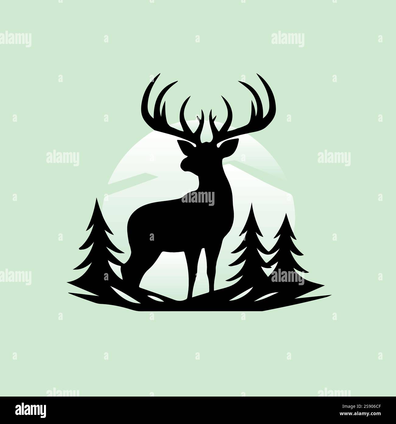 Modern and sleek deer logo vector illustration Stock Vector Image & Art ...