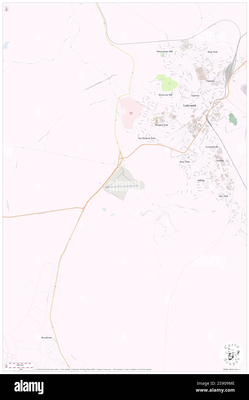 Ladysmith Airport, uThukela District Municipality, ZA, South Africa ...