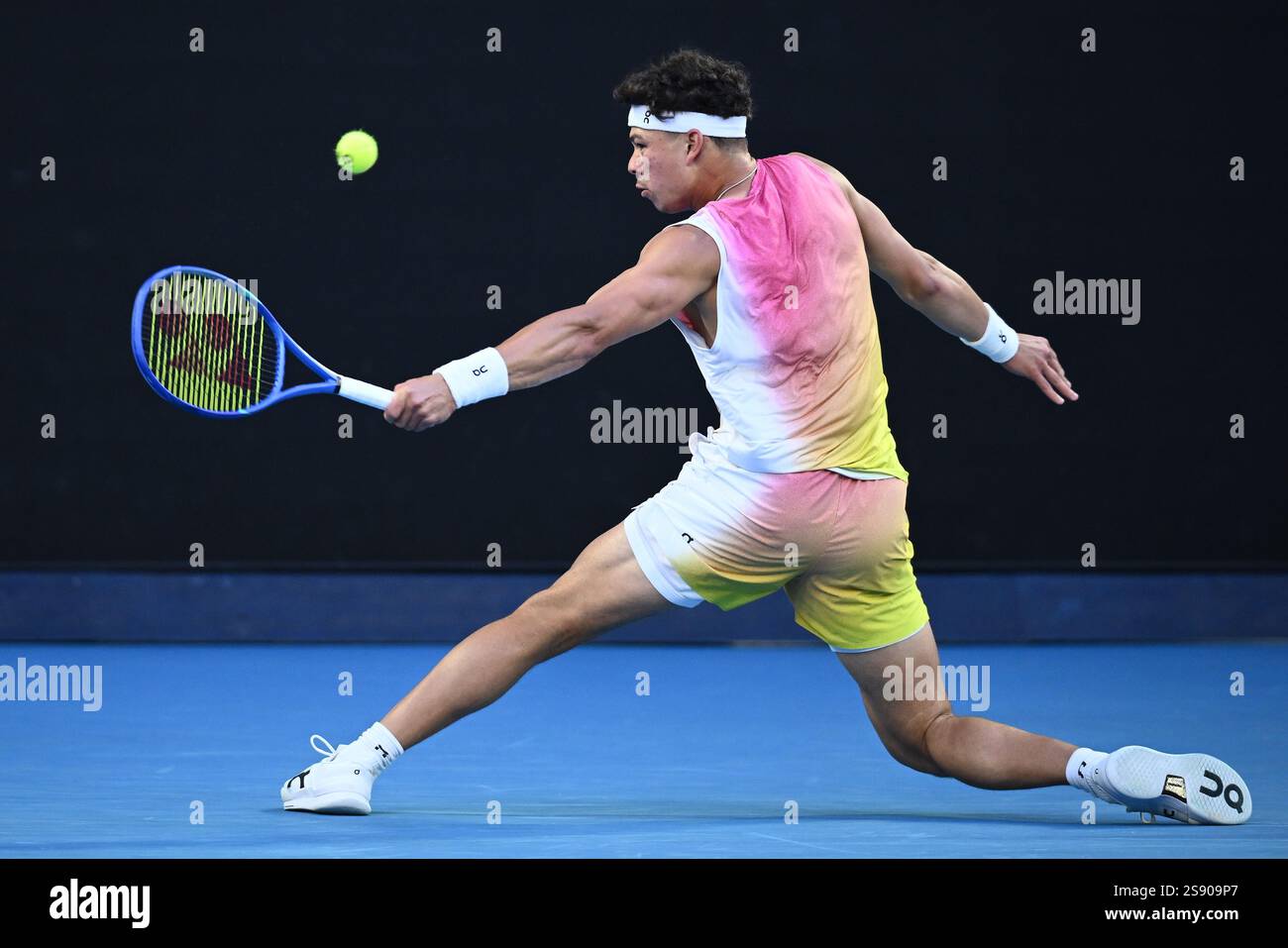 American tennis player Ben Shelton in action during the Men's Singles ...