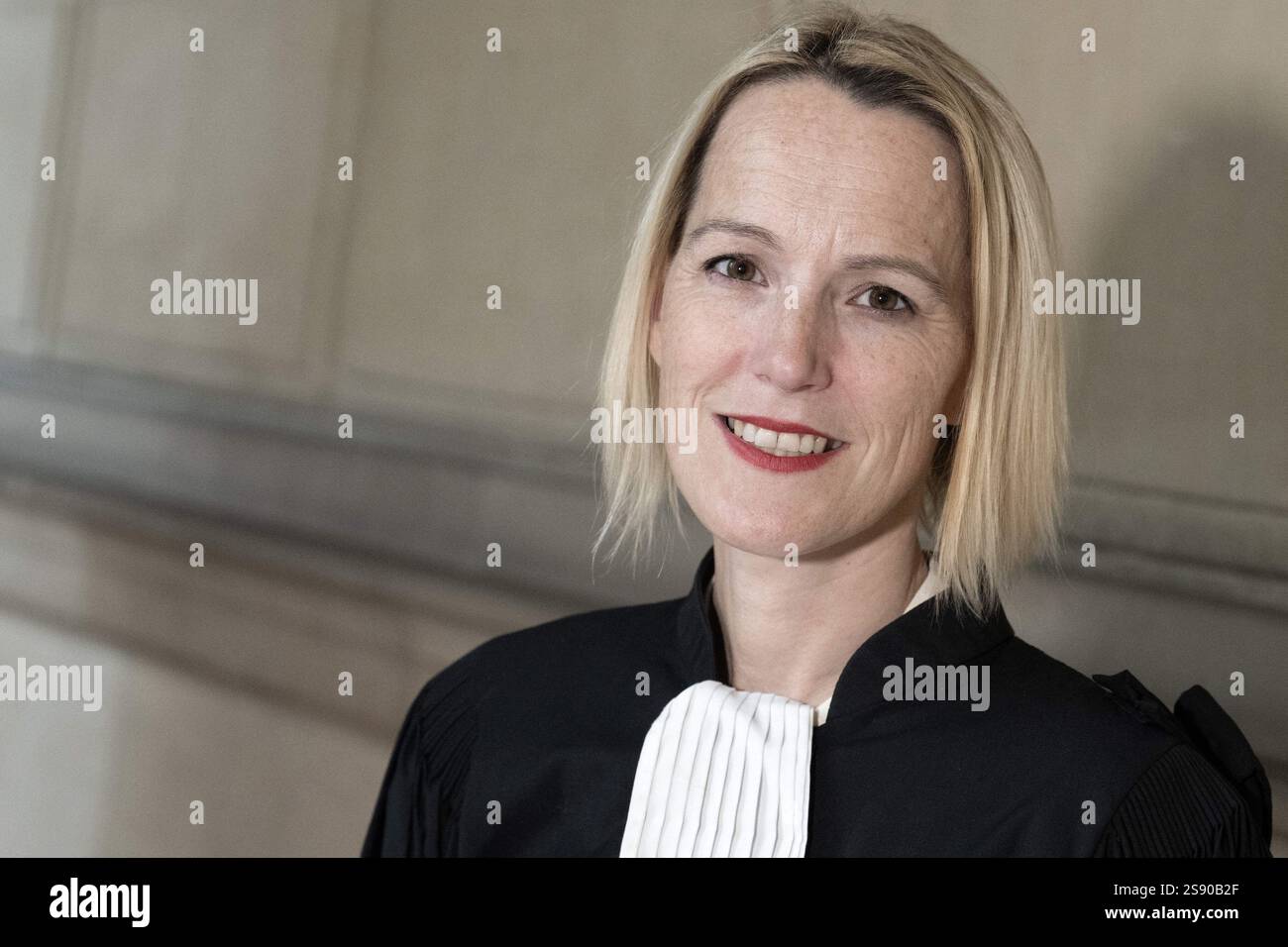 Lawyer Emilie Chandler poses at the courthouse, on November 13, 2025 in ...