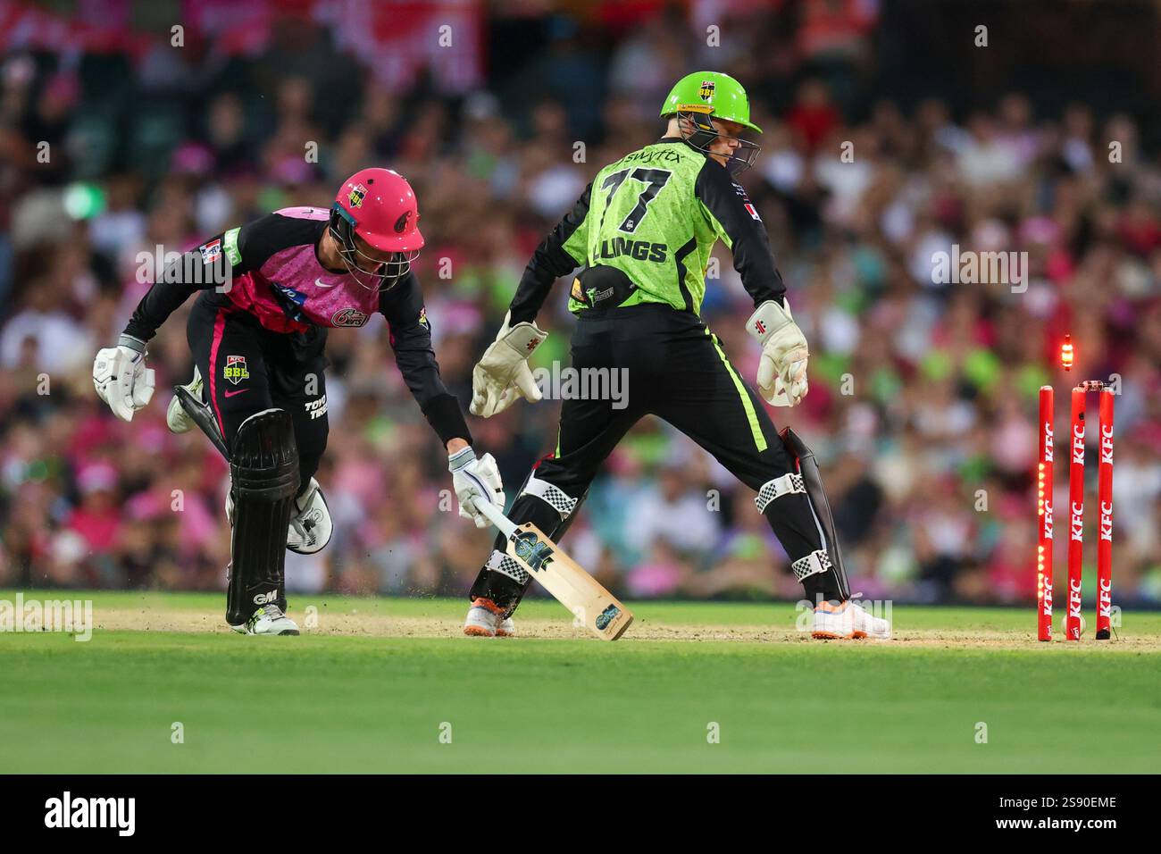 Jordan Silk of the Sixers makes it back to the crease in an attempted ...