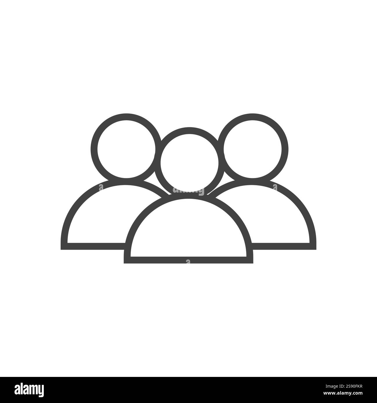 Employee icon simple line Black and White Stock Photos & Images - Alamy