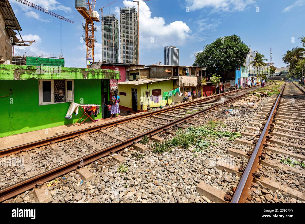 The neighborhood of Slave Island in Colombo Sri Lanka Stock Photo - Alamy