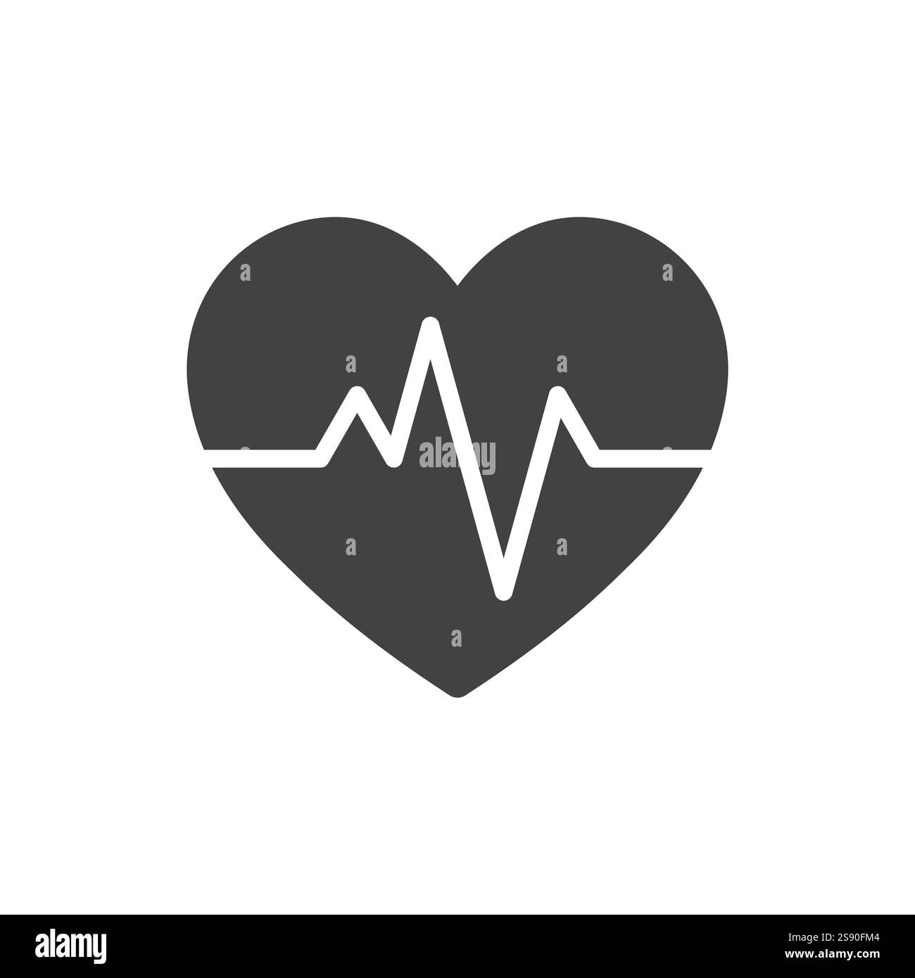 heartbeat medical icon design flat vector Stock Vector Image & Art - Alamy
