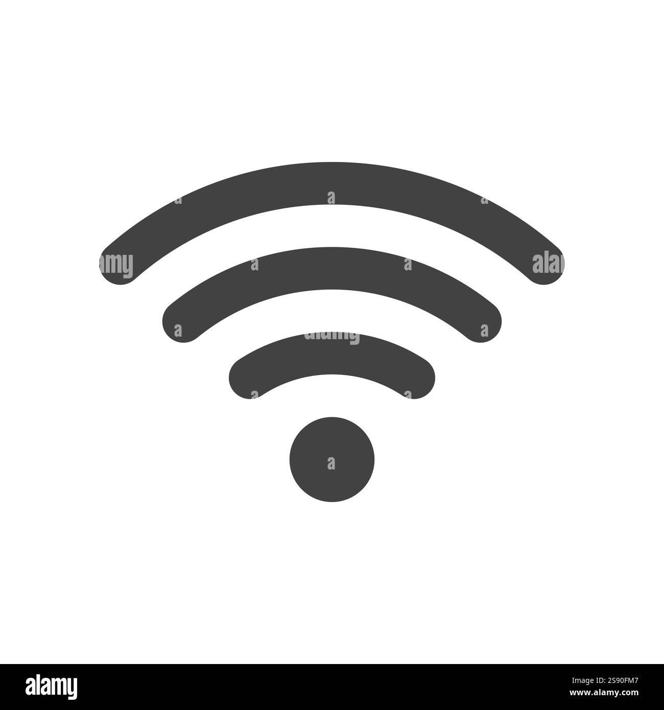 wifi signal icon flat vector illustration Stock Vector Image & Art - Alamy
