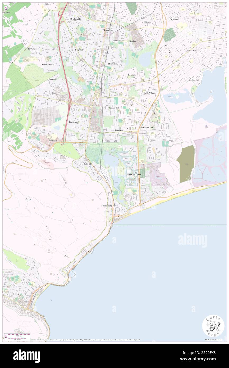 Sandvlei, , ZA, South Africa, Western Cape, S 34 5' 25'', N 18 28' 7 ...