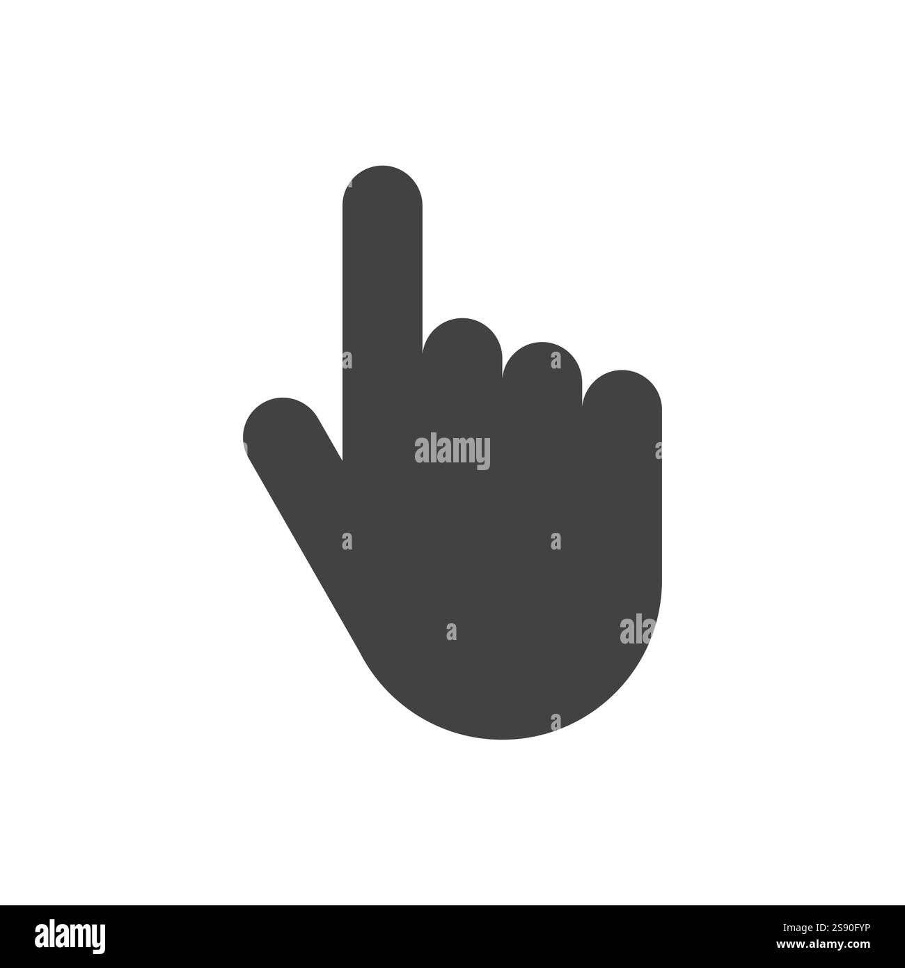 hand finger swipe icon vector on white background Stock Vector Image ...