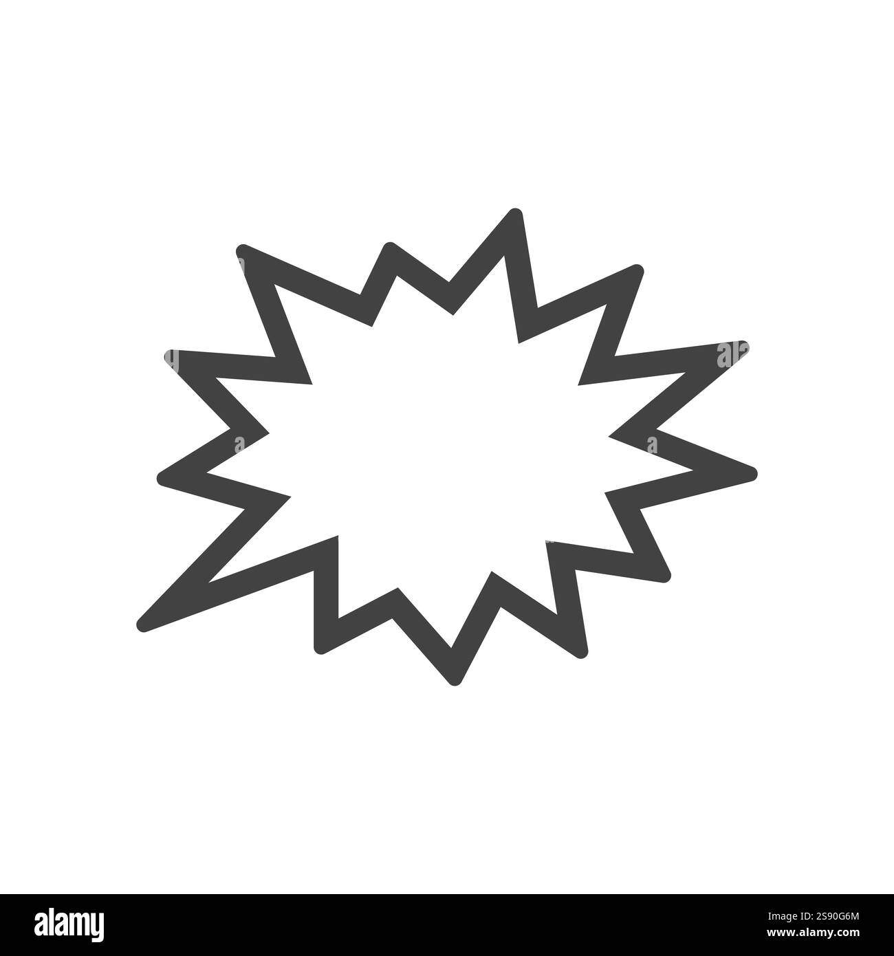 line icon empty bubble burst flat vector illustration Stock Vector ...