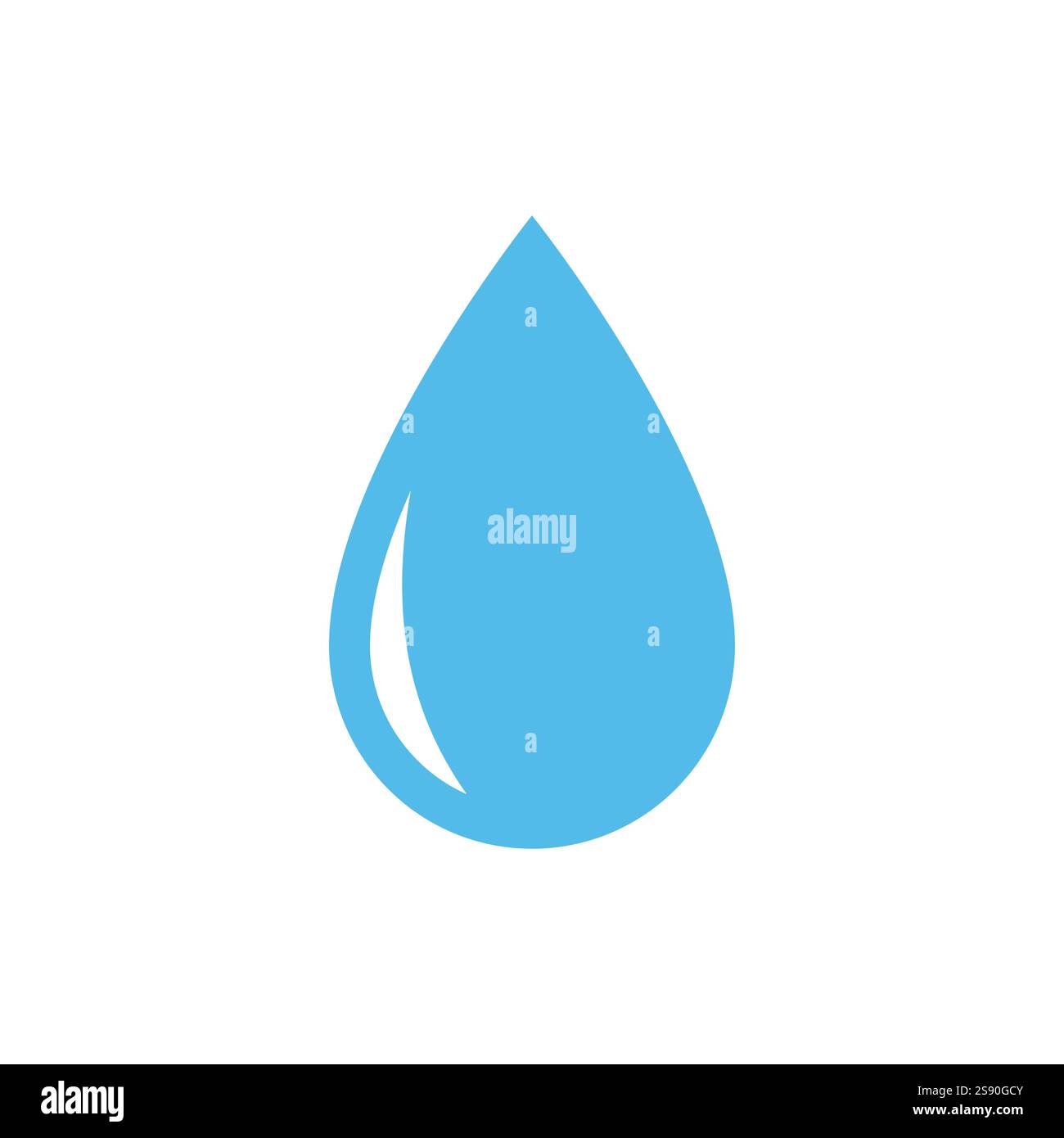 rain water droplet icon blue color vector illustration Stock Vector ...